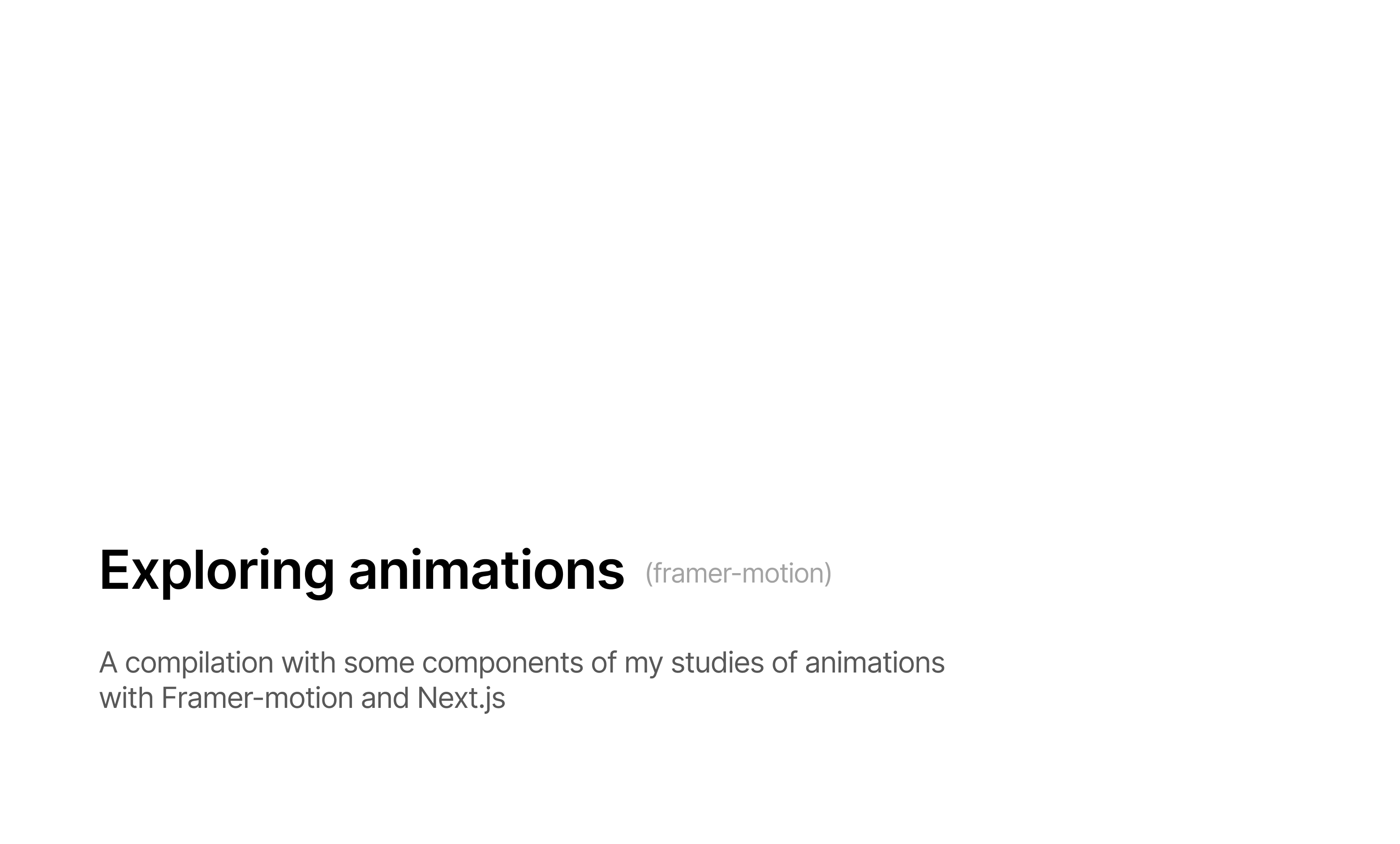 Animated form - Exploring animations